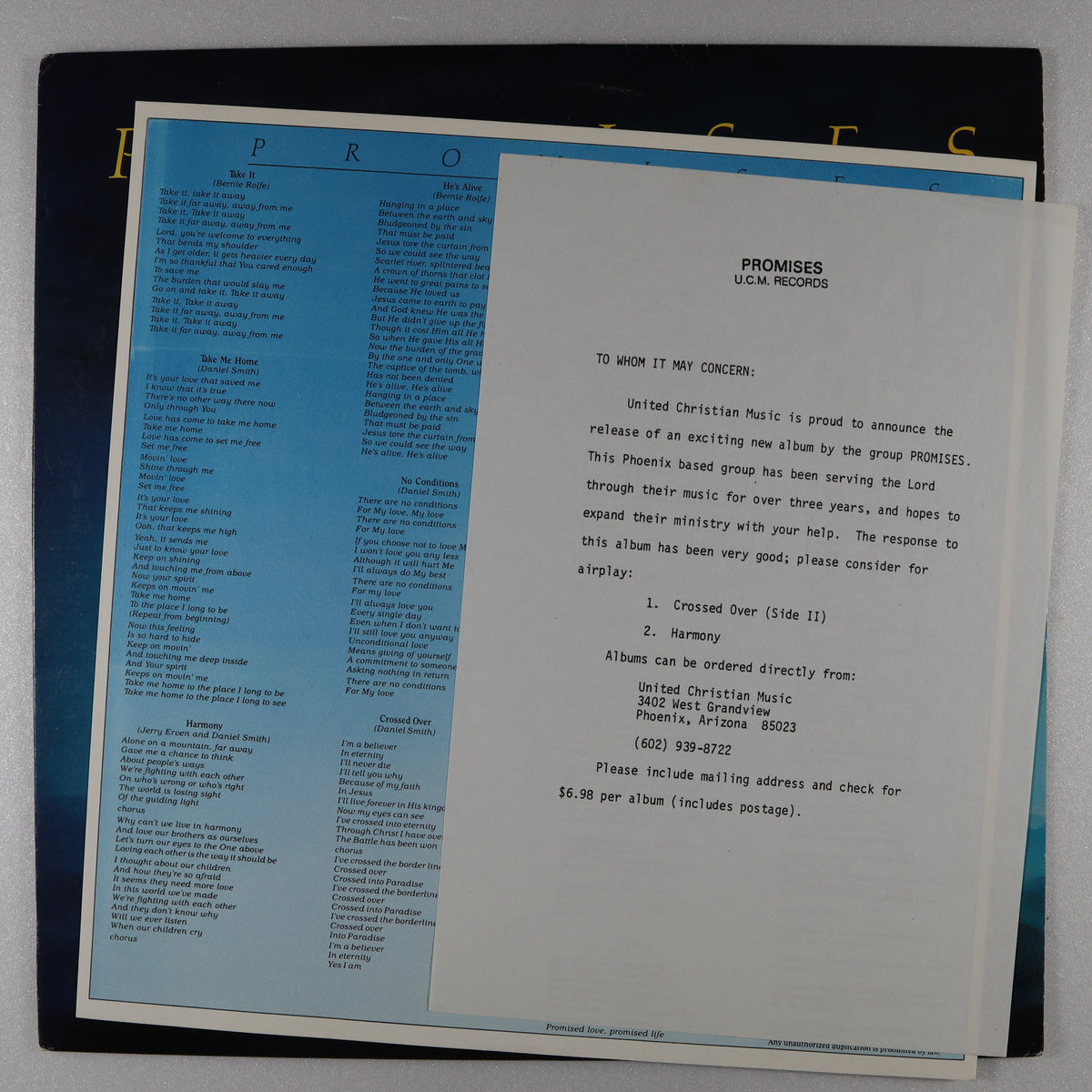 PROMISES - same – out there records